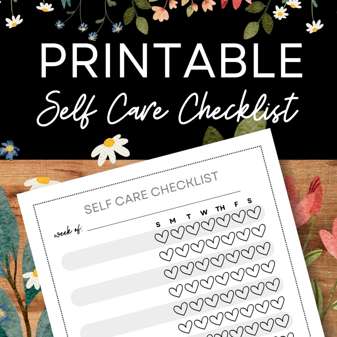 Self Care Checklist, Mental Health Checklist, ADD ADHD Checklist ...