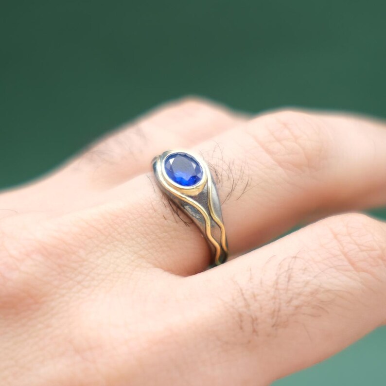Elrond's Elven Silver Ring | Vilya Ring | LOTR Fan Gift - Etsy