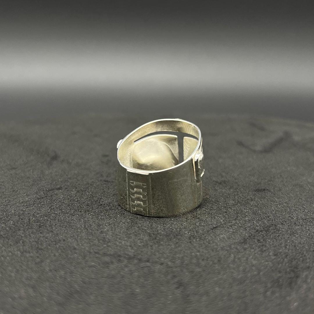 Handmade 925 Silver Mandalorian Ring – Unique Star Wars Geek Gift for ...