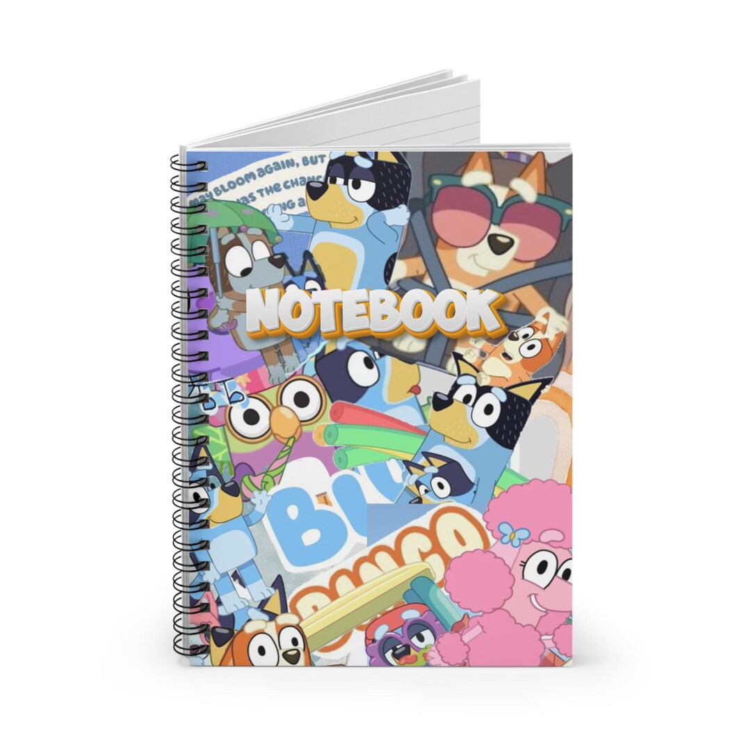 Bluey Spiral Notebook Ruled Line - Etsy