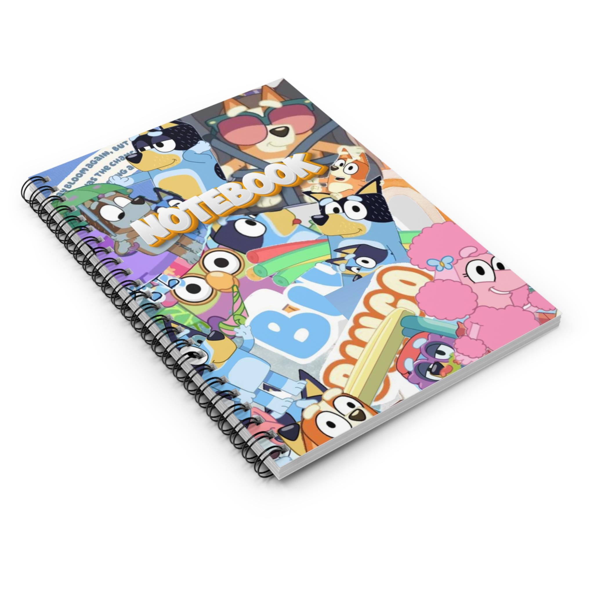 Bluey Spiral Notebook Ruled Line - Etsy