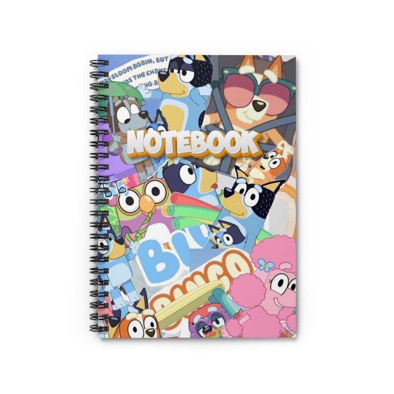 Bluey Spiral Notebook Ruled Line - Etsy