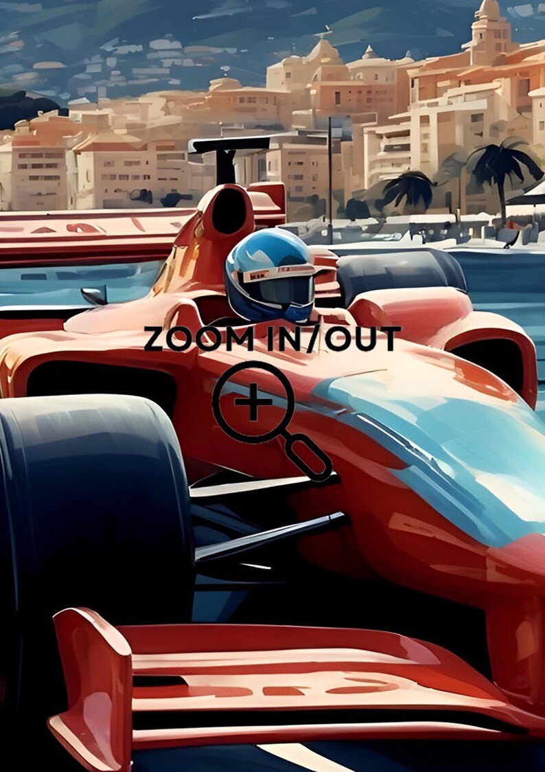Monaco Grand Prix Poster. Formula 1 Poster. Vintage F1 Poster. Retro ...