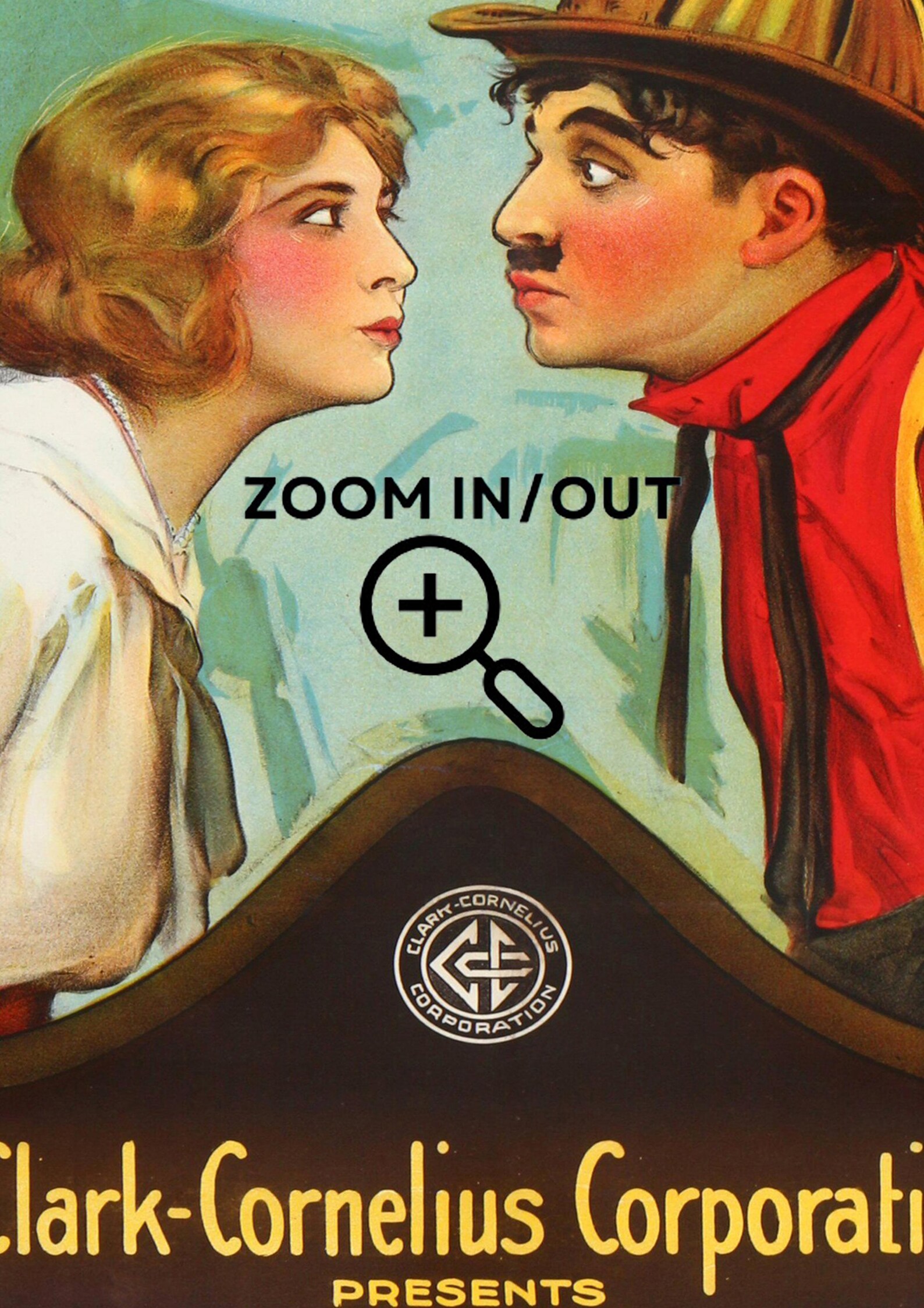 Charlie Chaplin 1916 the Fireman Vintage Movie Poster. Charles Chaplin ...