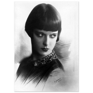 Louise Brooks 1922 Poster. Vintage Actress Poster. Legendary Actress ...