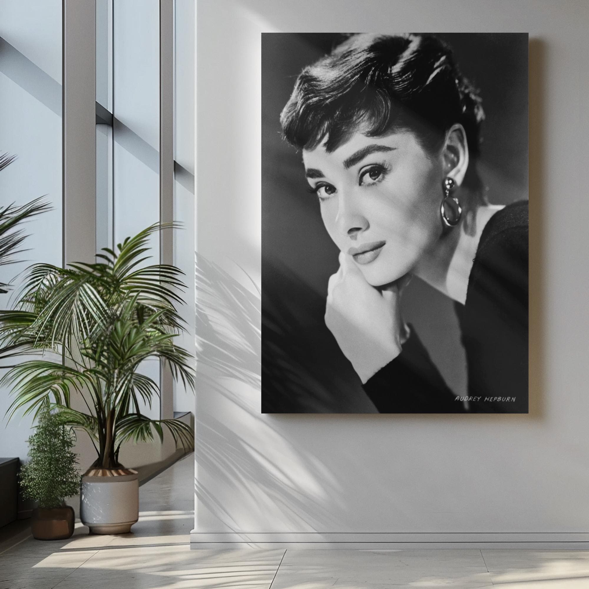 Audrey Hepburn Poster. Movie Poster.vintage Poster. Black and White ...