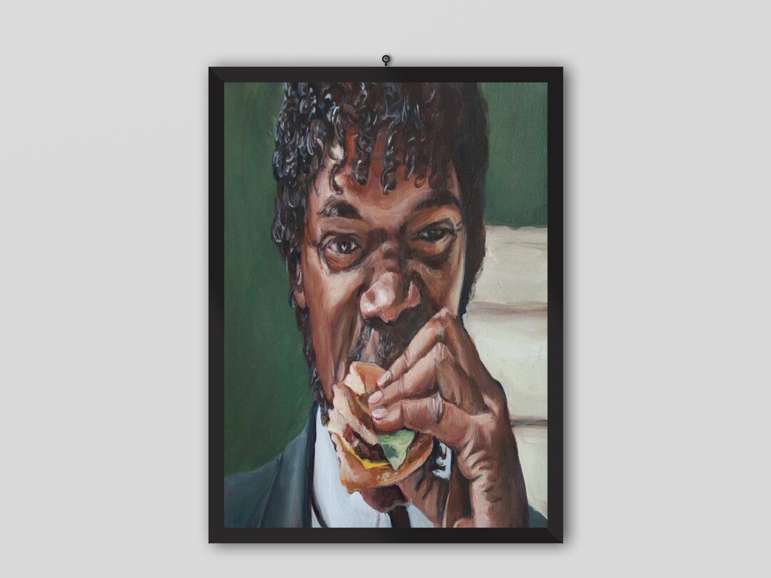 Pulp Fiction 1994 Movie Poster. Painting Samuel L Jackson. Samuel L ...
