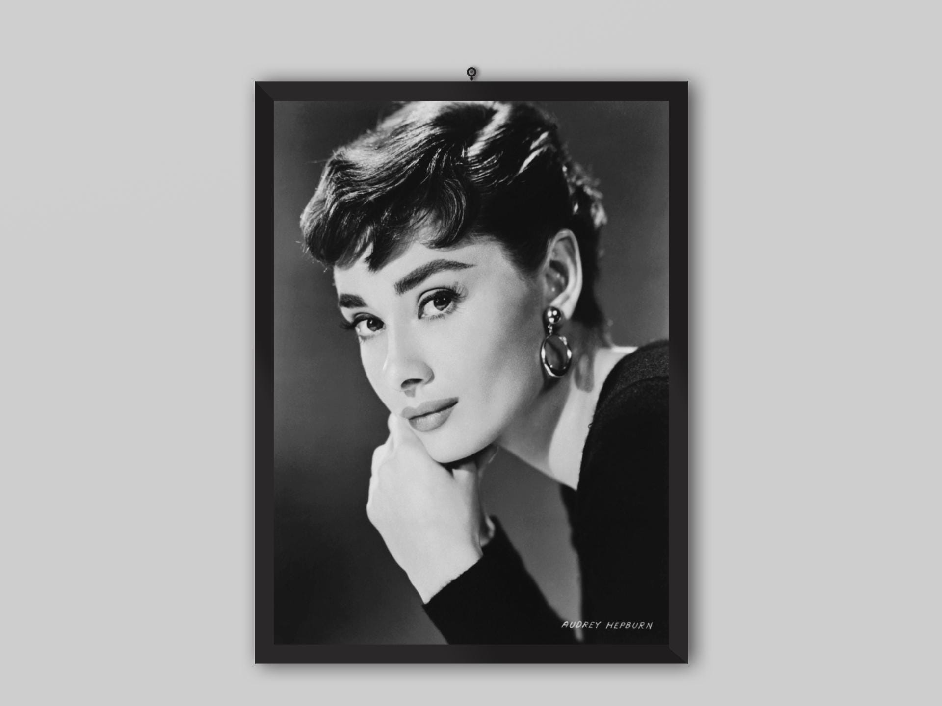 Audrey Hepburn Poster. Movie Poster.vintage Poster. Black and White ...