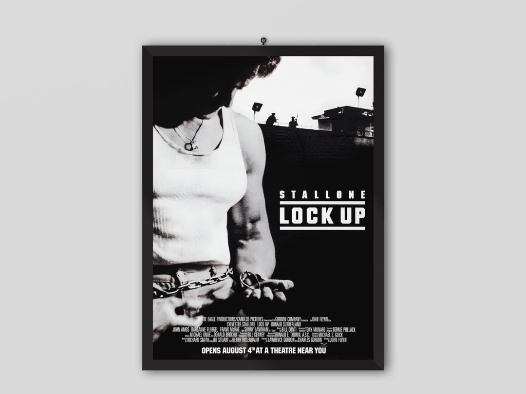 Lock up 1989 Movie Poster. John Flynn Movie. Sylvester Stallone, Donald ...