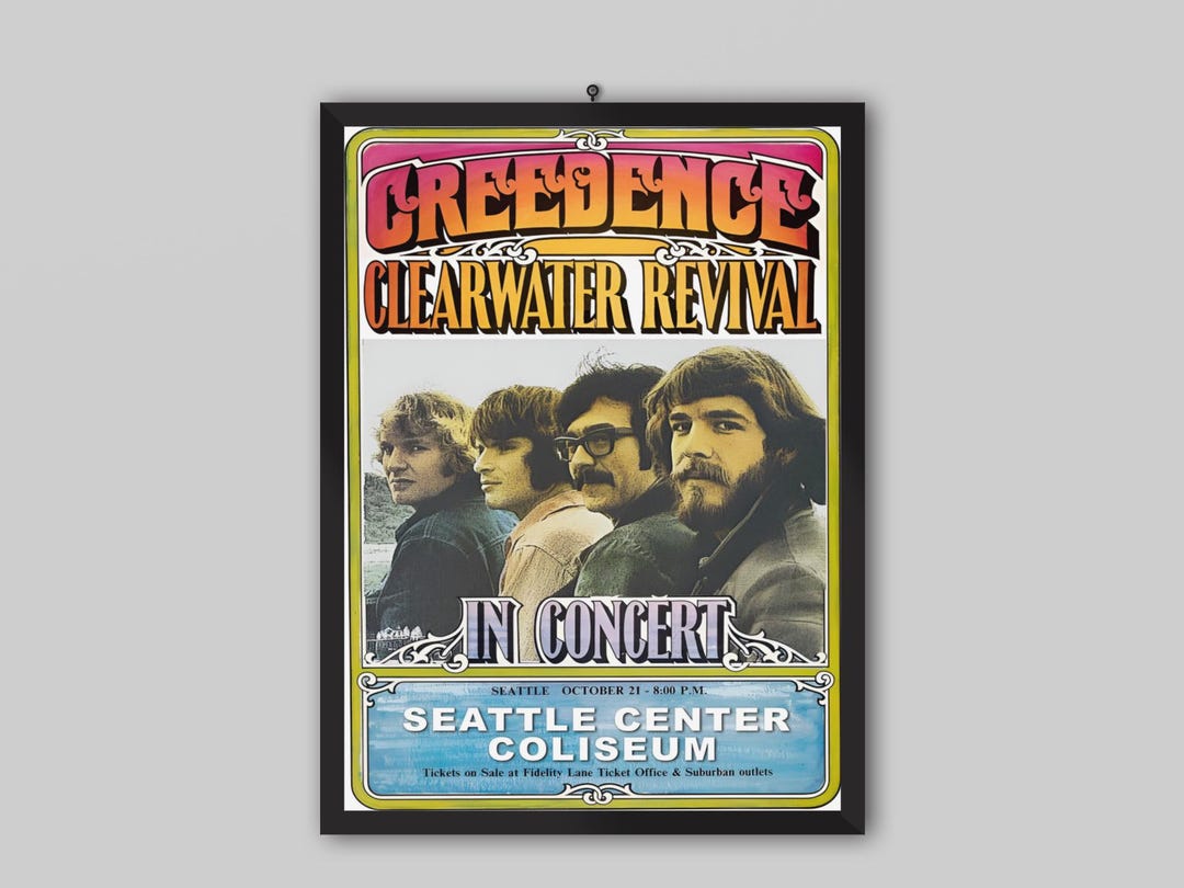 Creedence Clearwater Seattle Center Coliseum, Washington Vintage ...