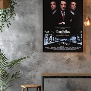 Goodfellas 1990 Vintage Movie Poster. Martin Scorsese Movie. Robert De ...