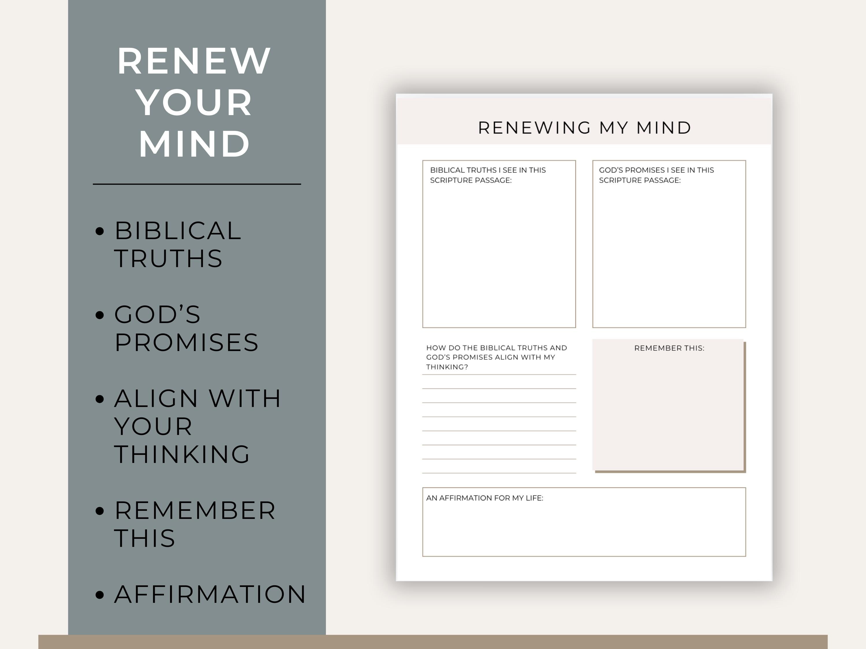 Bible Study Template | Bible Study Guide | Printable | Digital Bible ...