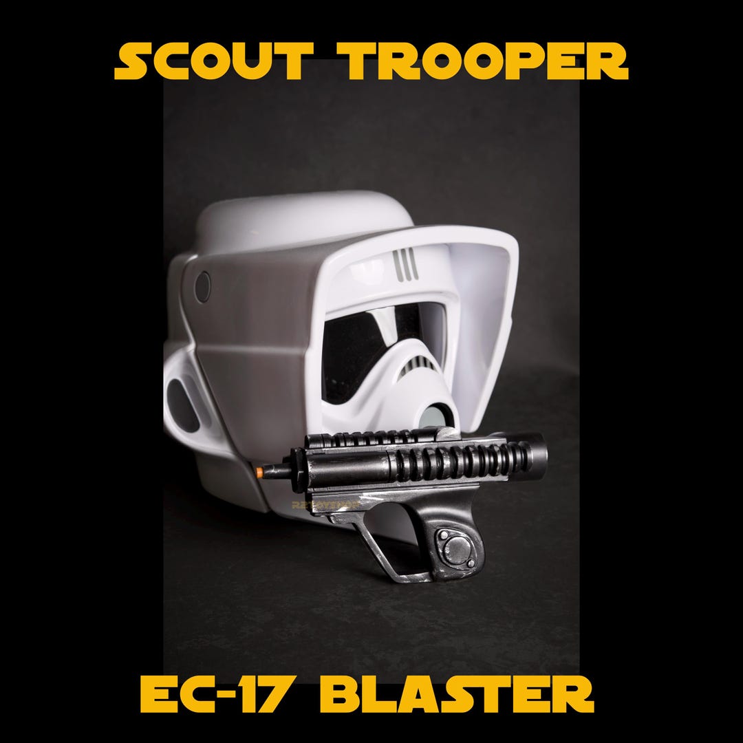 Scout Trooper EC-17 Blaster Prop Replica Biker Scout Holdout Pistol ...