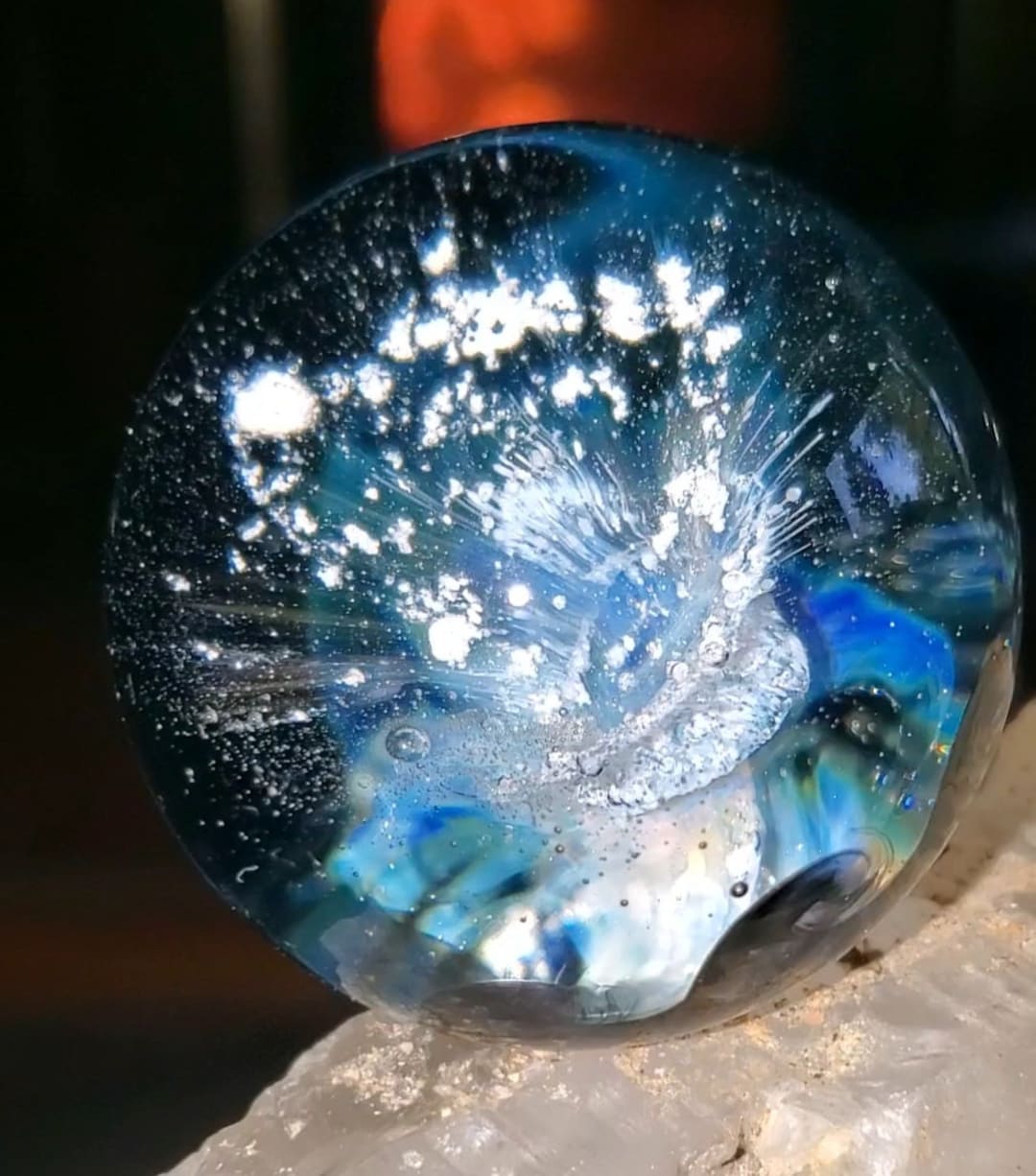 Glass Stargazer Memorial Orb- Ashes in Glass - Etsy