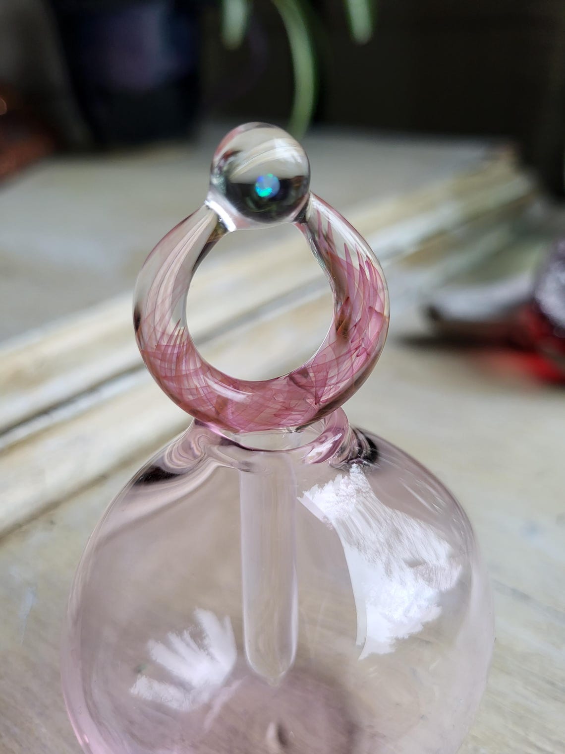Blown Glass Perfume Bottle- 24KT Gold and With Opals - Etsy