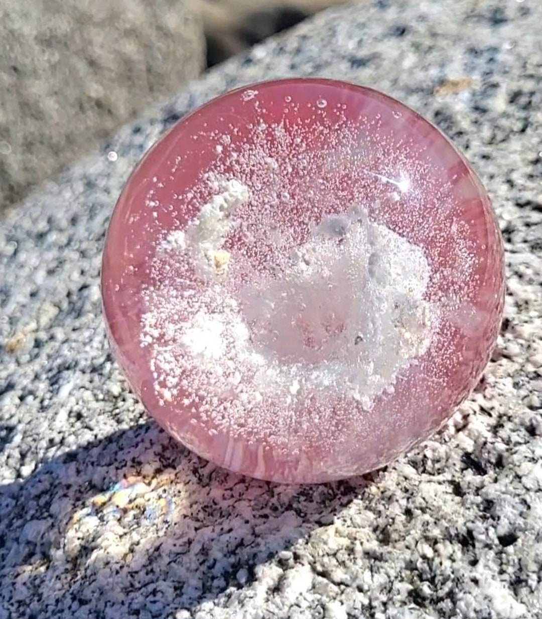 Rose Serenity Glass Memorial Orb- Ashes in Glass - Etsy