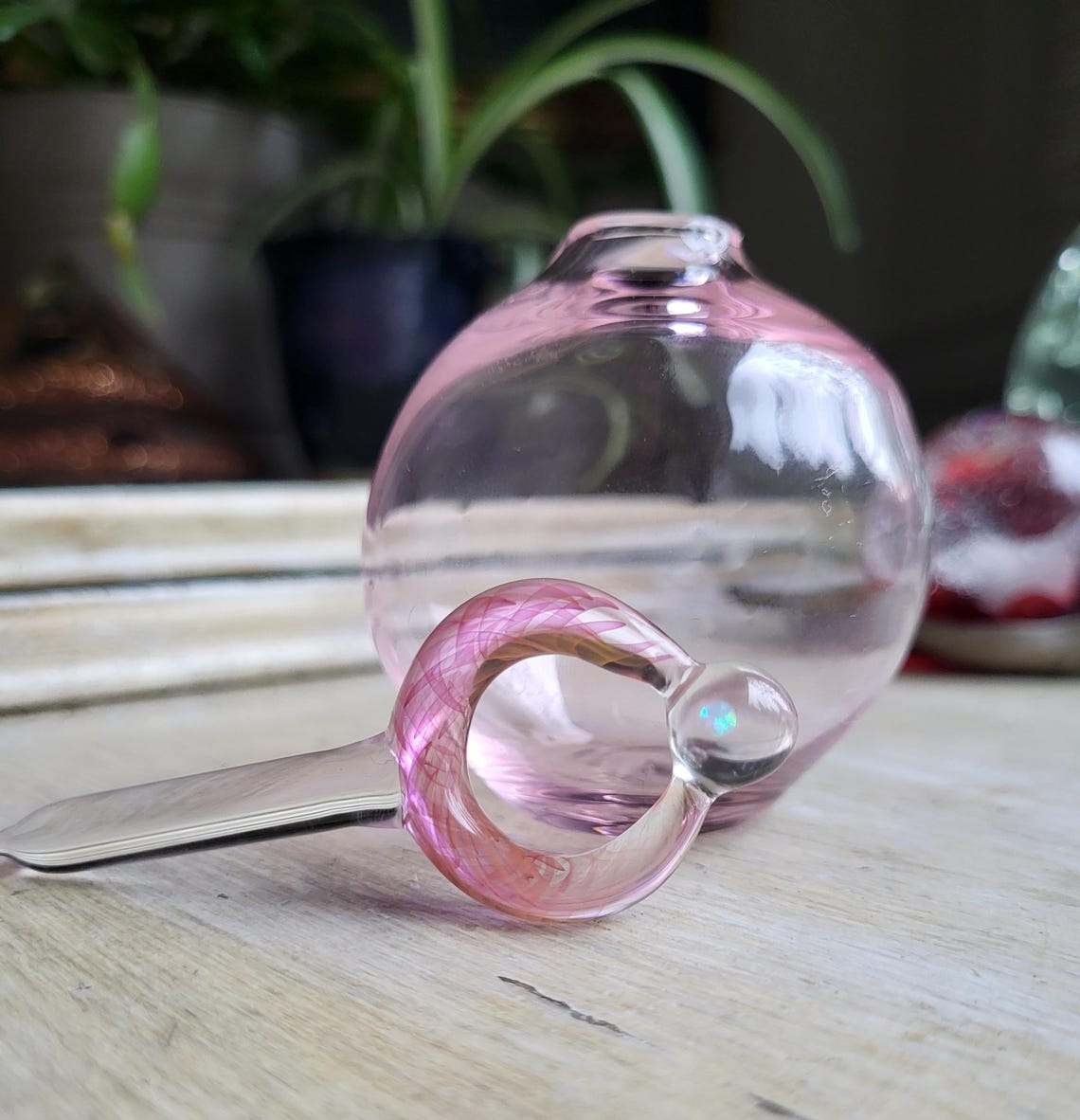 Blown Glass Perfume Bottle- 24KT Gold and With Opals - Etsy