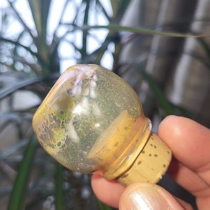 Blown Glass Jar With Cork - Etsy