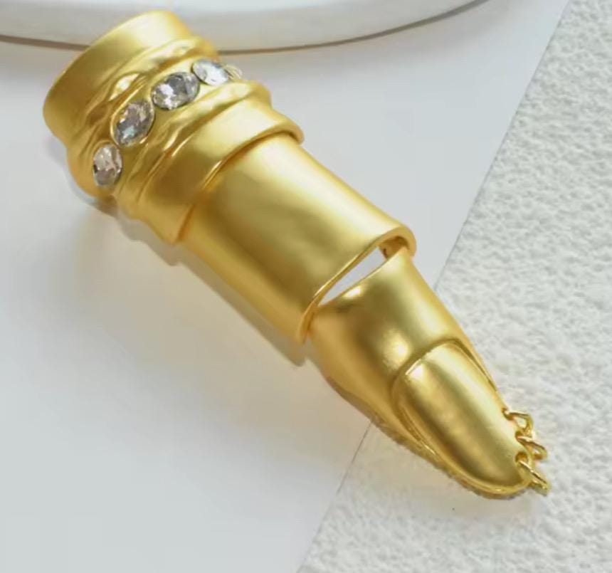 Schiaparelli Inspired Nail Ring - Etsy