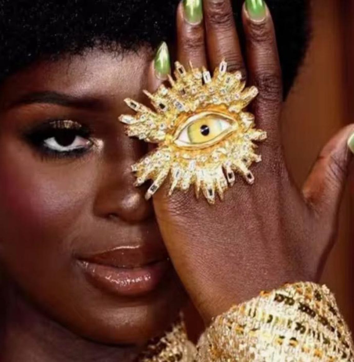 Schiaparelli Inspired Realistic Eye Ring - Etsy