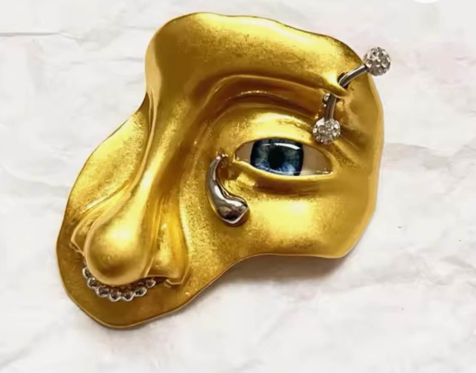 Schiaparelli Inspired Visage Brooch - Etsy