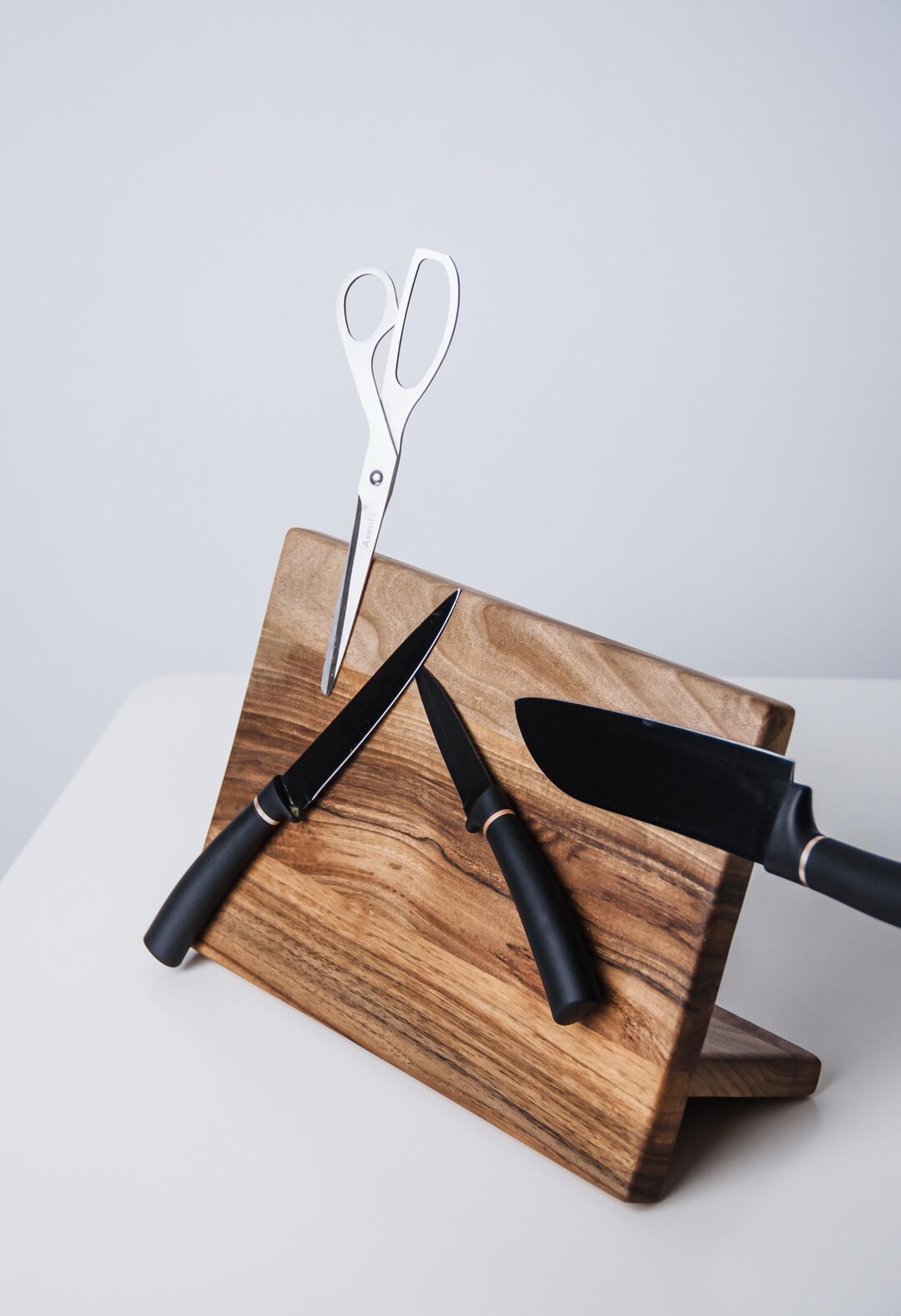 Wooden Magnetic Knife Rack for Kitchen, Personalized Knife Holder ...