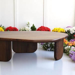 Unusual Shape Coffee Table, Wooden Table, Mid-century Coffee Table ...