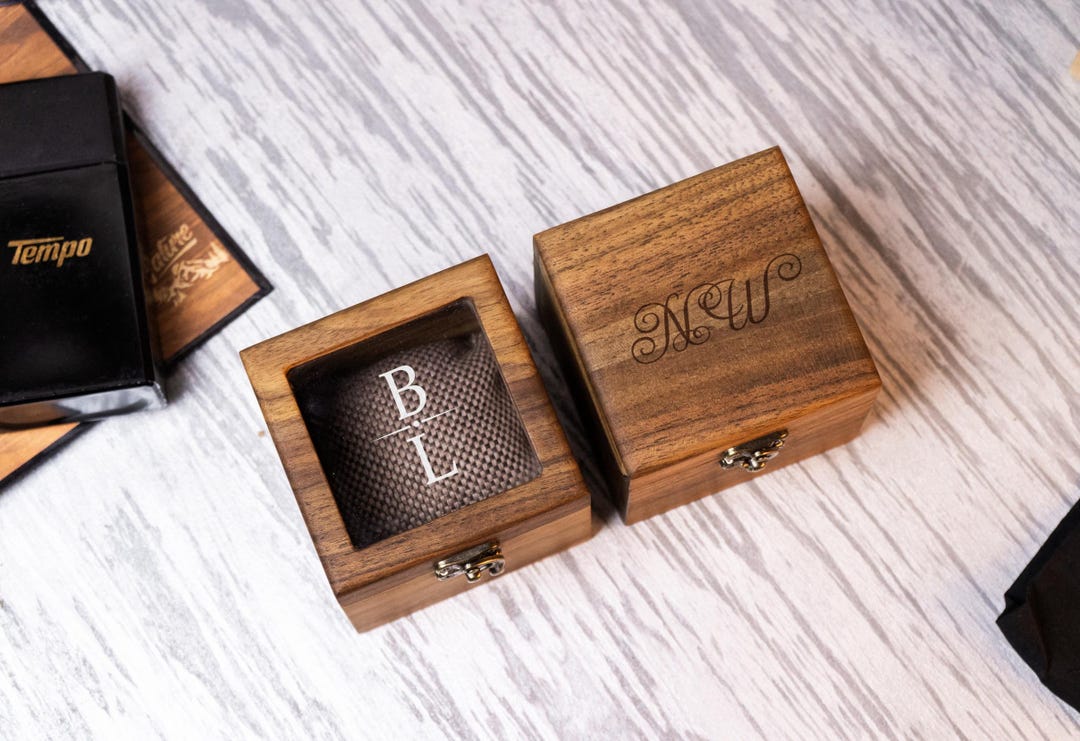 Personalized Wooden Watch Box for Groomsmen, Engraved Gift Box for ...