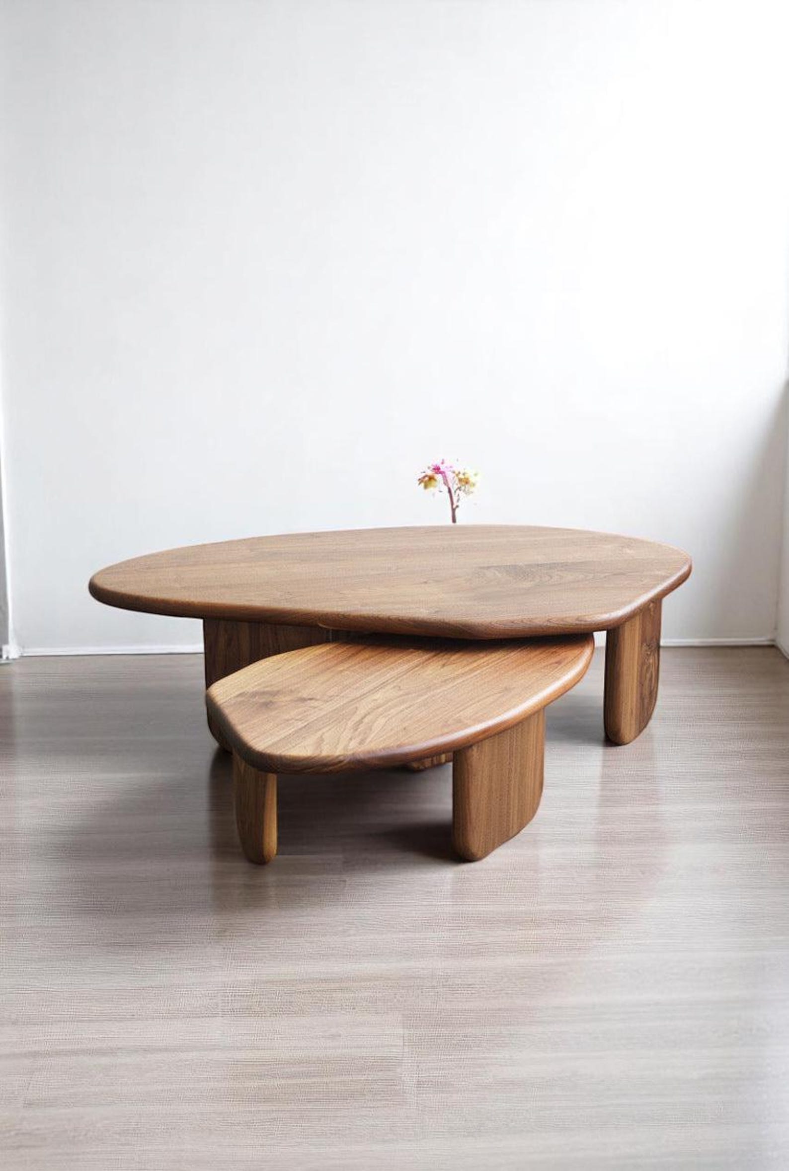 Wooden Coffee Table, Wooden Small Table, Unique Coffee Table, Mid ...