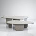 White Ash Wood Coffee Table, Unique Handmade Round Table, Small Table ...