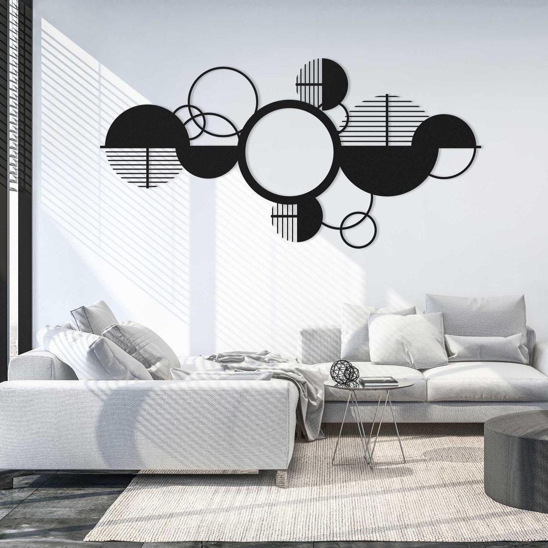 Sacred Geometry Metal Wall Art, Abstract Geometric Hanging Decor - Etsy