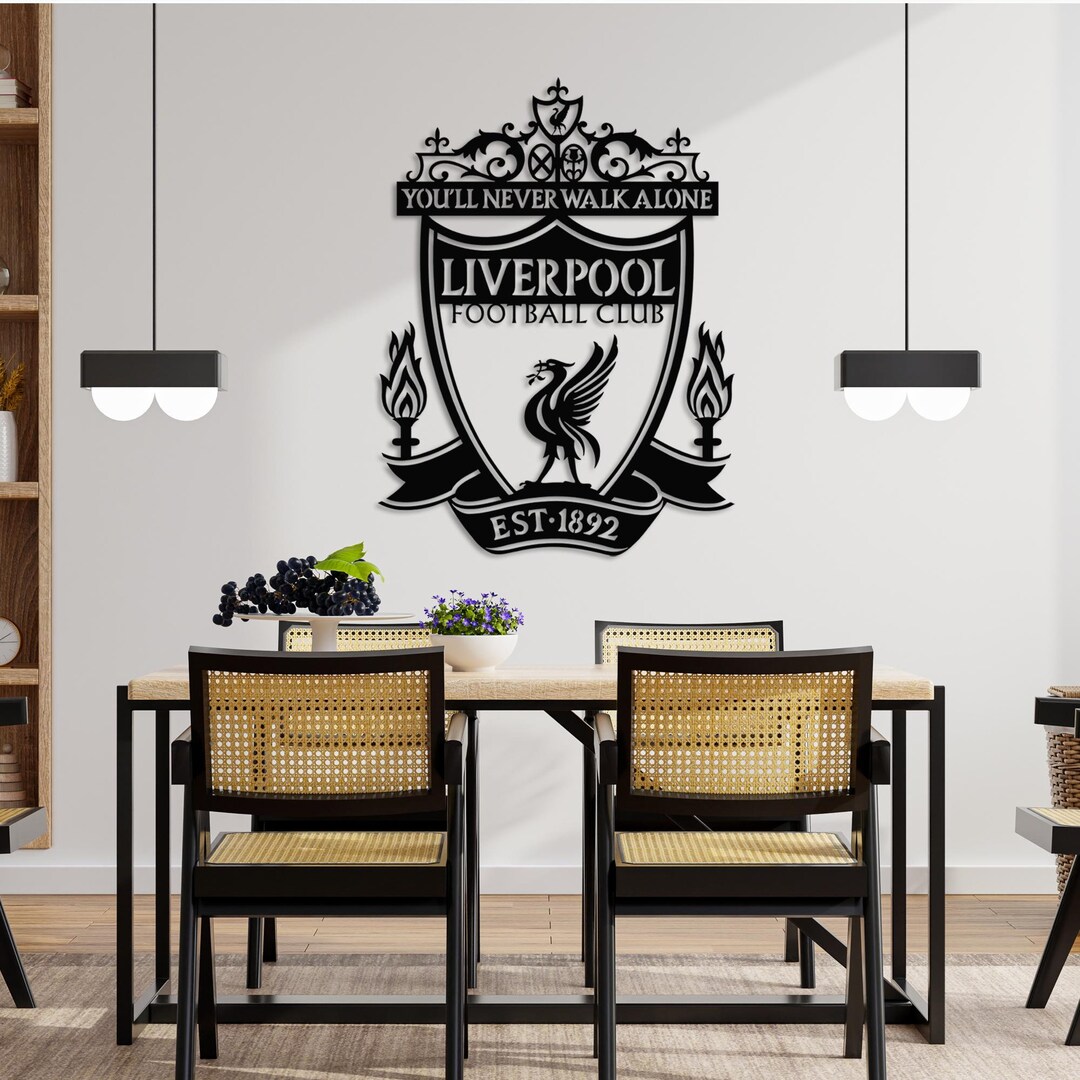 Metal Wall Decor, Metal Liverpool FC Wall Art, Liverpool Team Logo ...