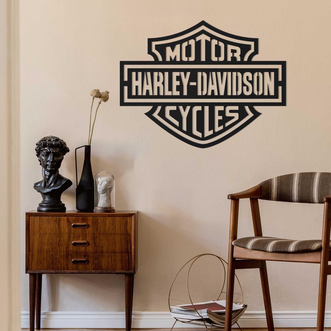 Harley Davidson Metal Sign, Metal Wall Art, Wall Decor, Harley Davidson ...