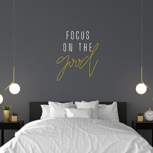 Colorful Metal Wall Sign, Focus on the Good Motto Wall Sign, Meaningful ...
