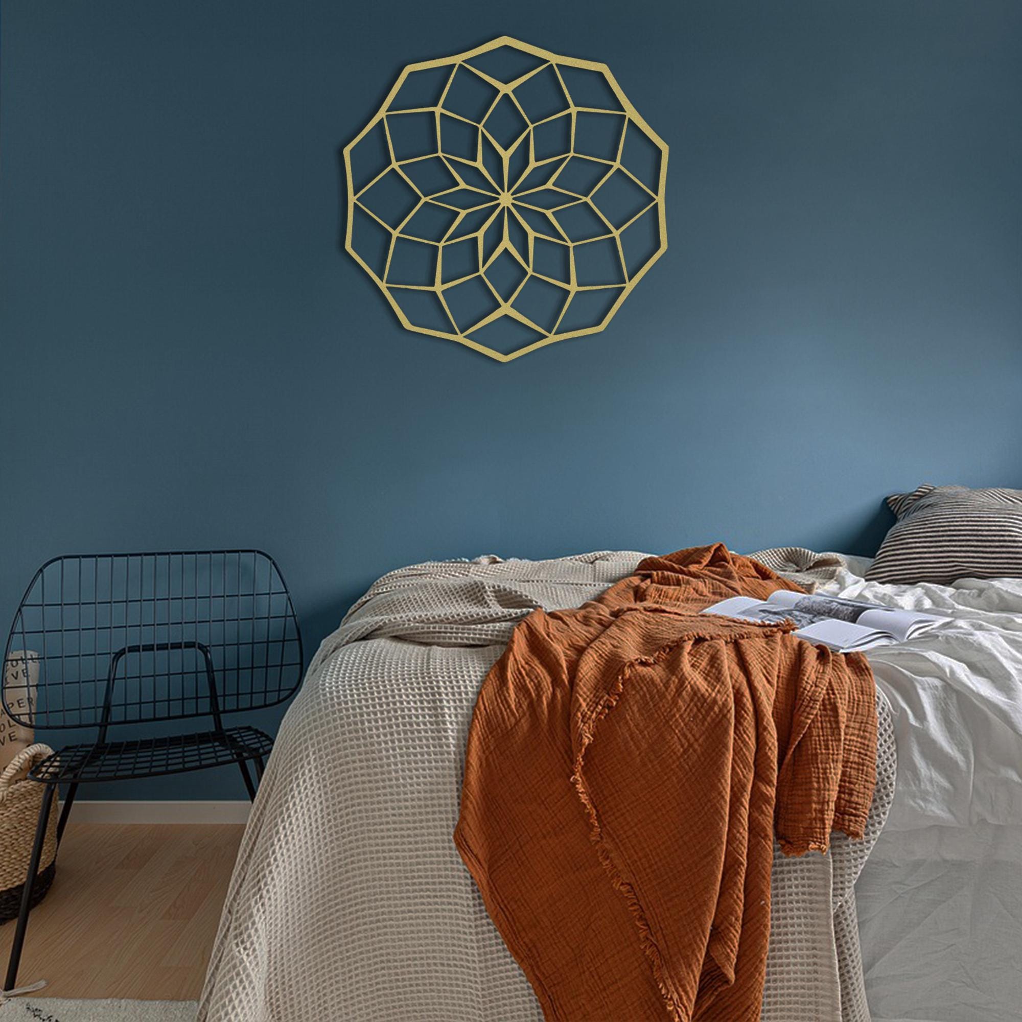 Sacred Geometry Wall Decor, Modern Geometric Wall Decor, Unique Metal ...