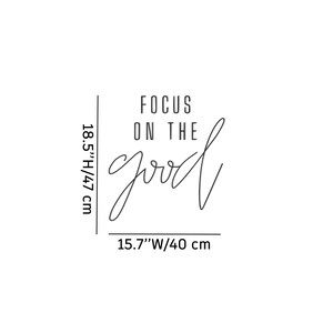 Colorful Metal Wall Sign, Focus on the Good Motto Wall Sign, Meaningful ...