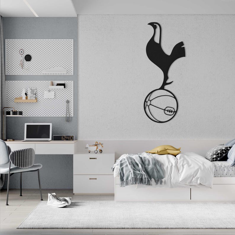 Tottenham Hotspur Logo Metal Wall Art, Tottenham Fans Unique Gift, Gift ...