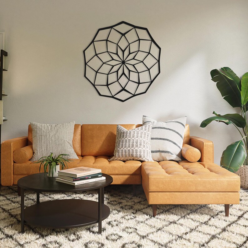 Sacred Geometry Wall Decor, Modern Geometric Wall Decor, Unique Metal ...