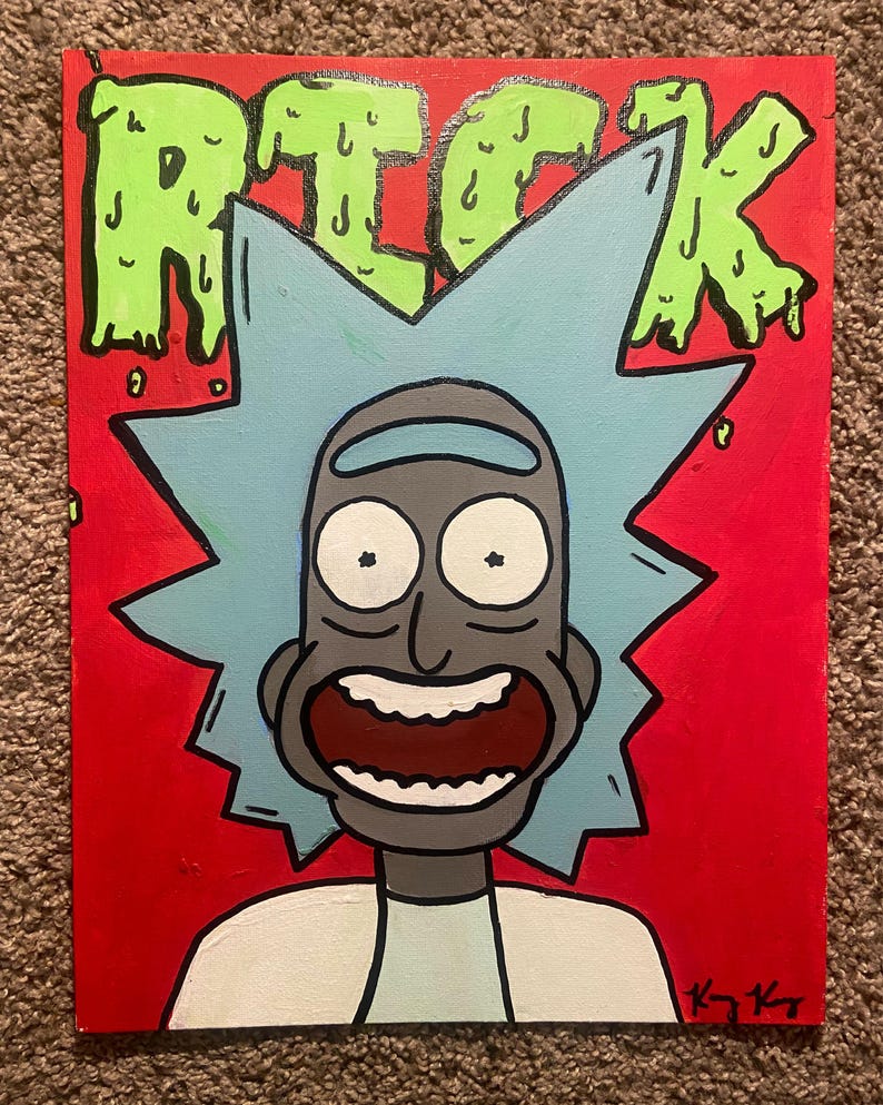 Rick and Morty Wall Decor Canvas Art Painting - Etsy
