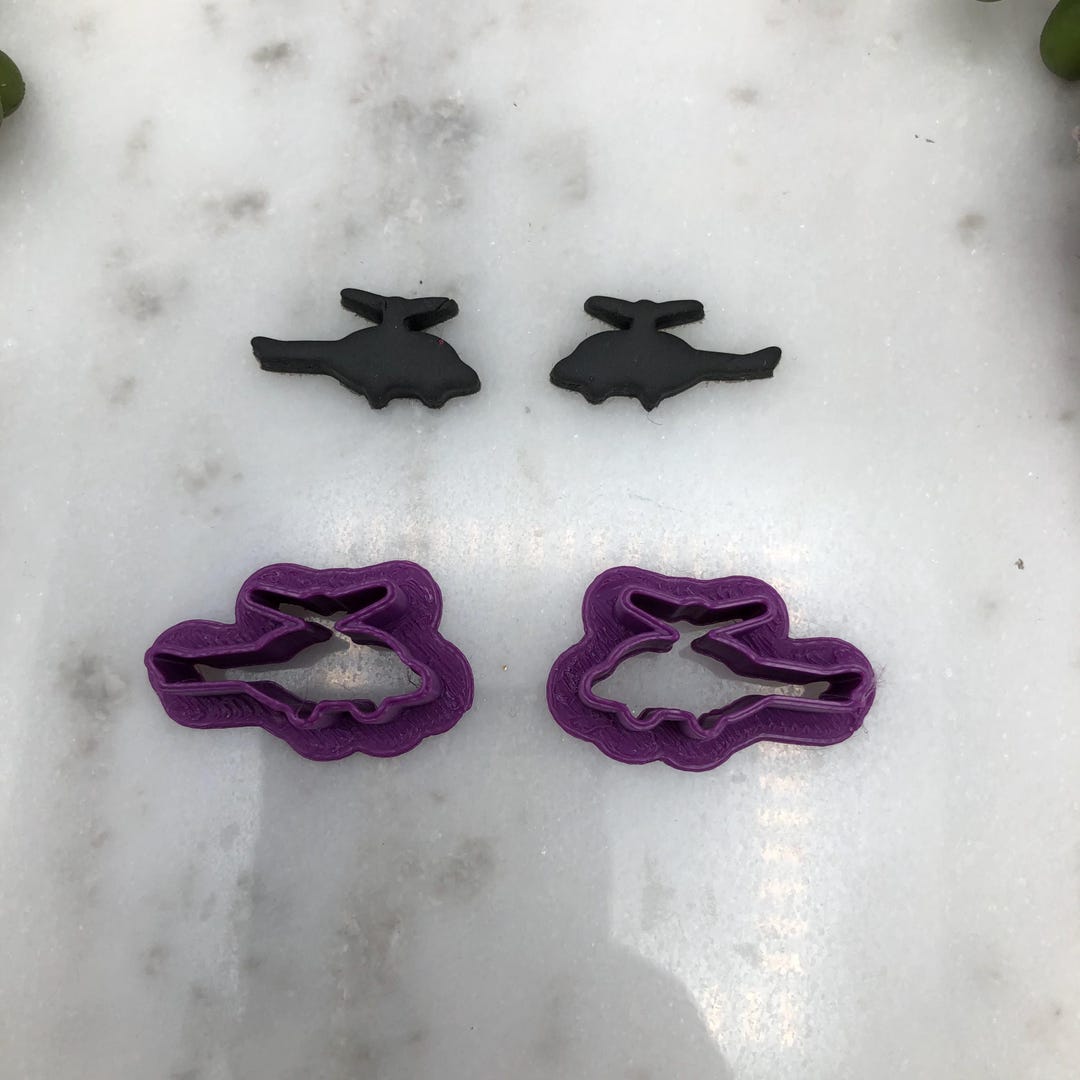 Helicopter 101 Clay Cutter Set for Earrings - Etsy
