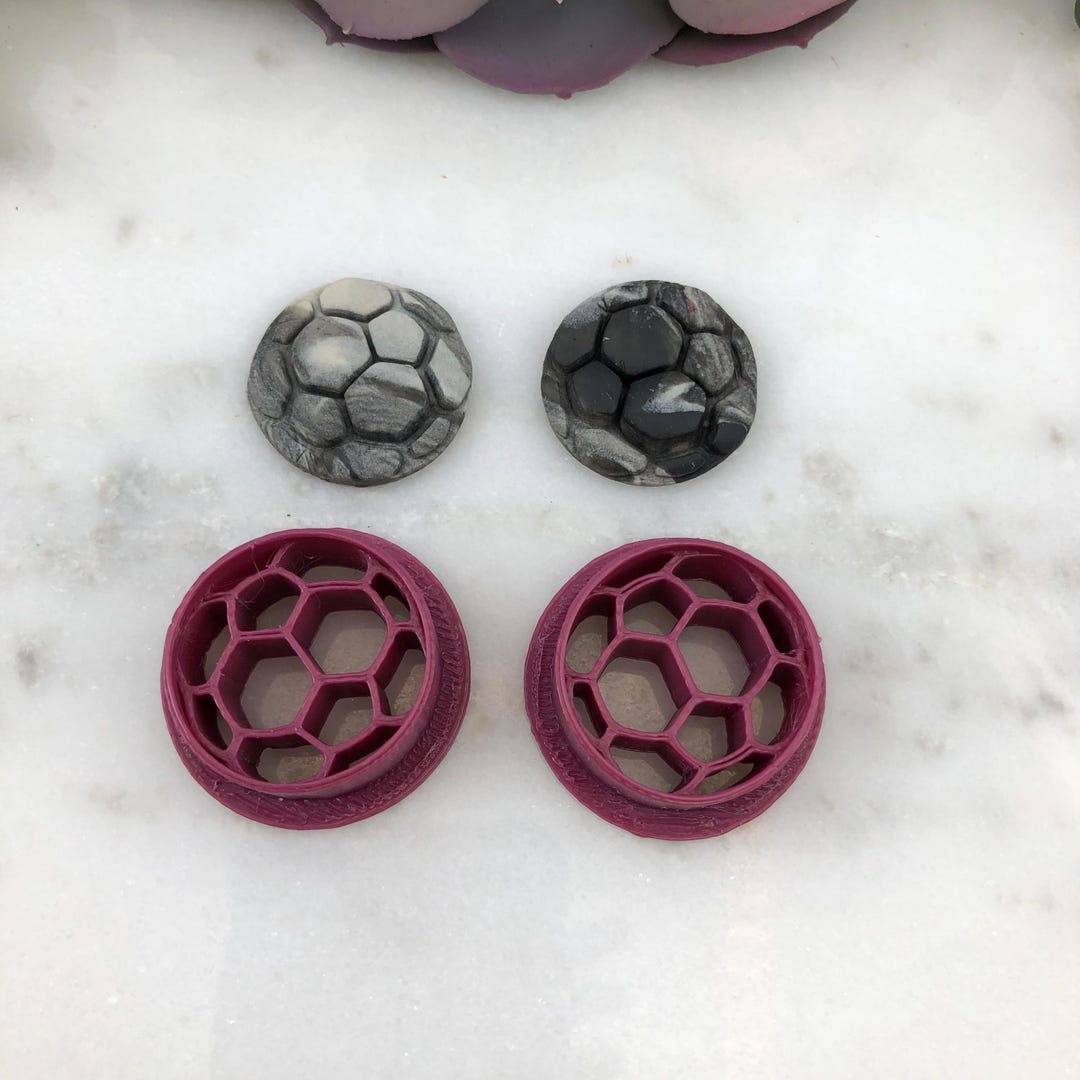 Soccer Ball 266-B562 Clay Cutter Set for Earrings - Etsy
