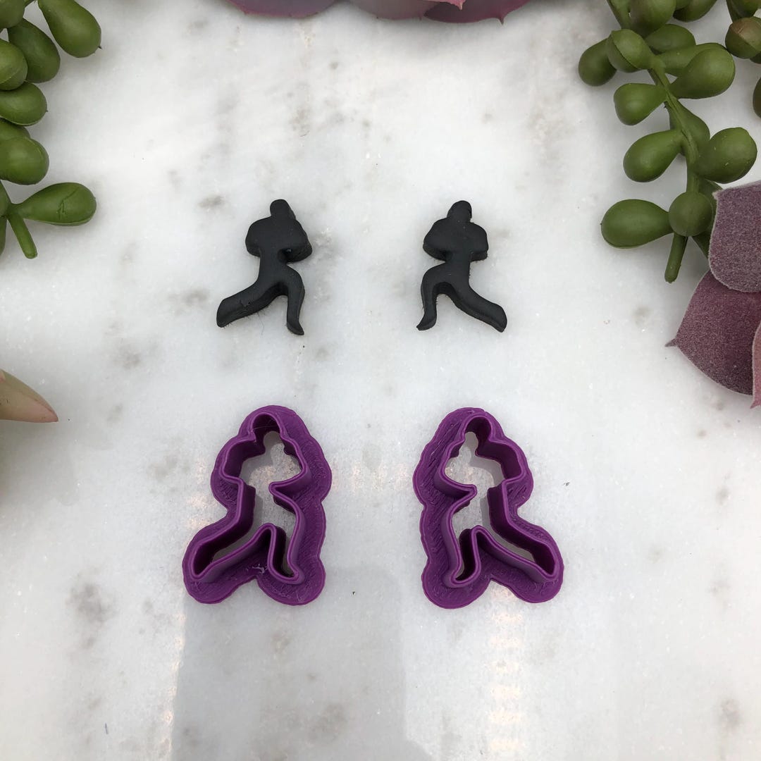 Football Player 101 Clay Cutter Set for Earrings - Etsy