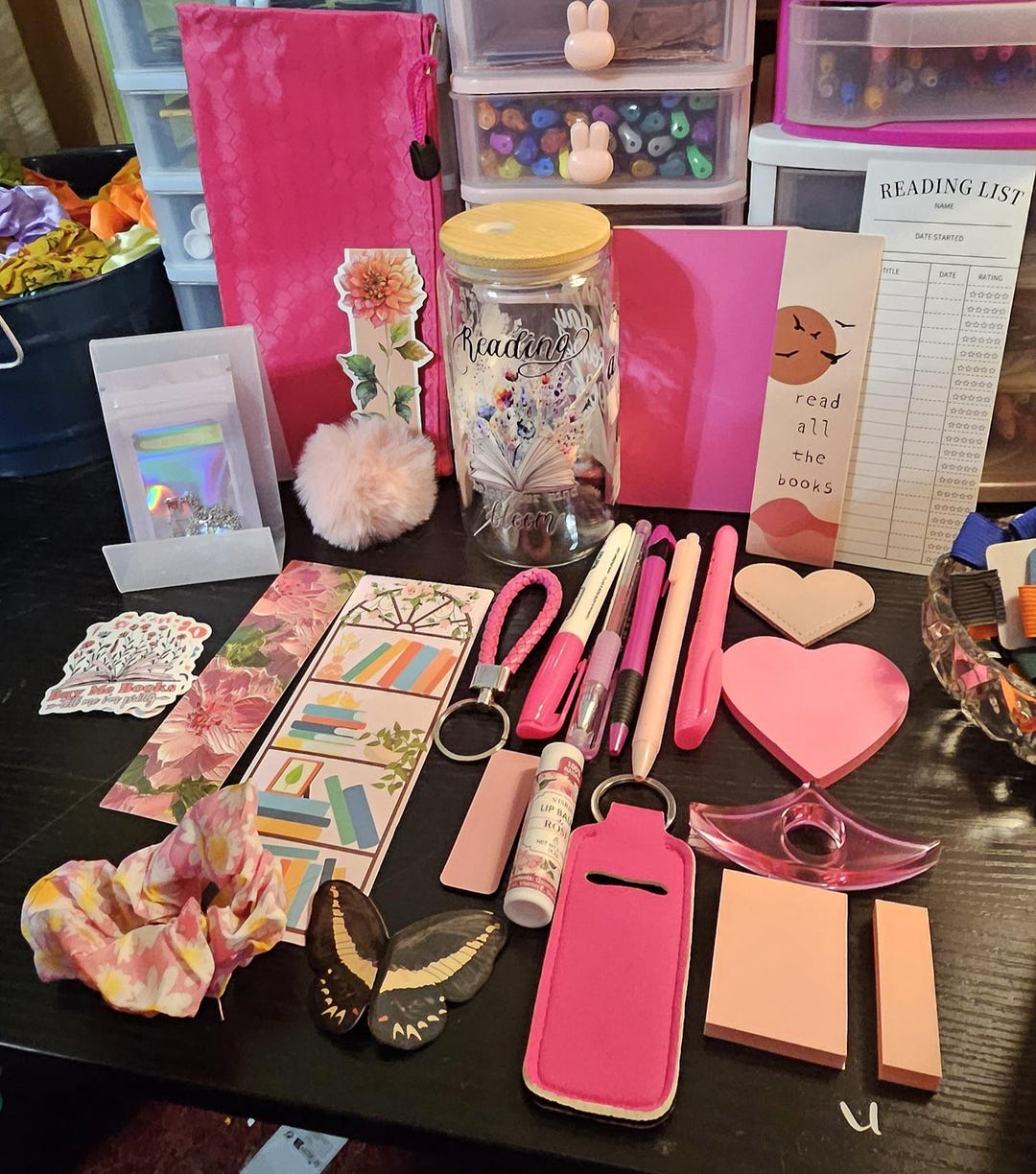 Pink Bookish Bundle, Bookish Bundle, Book Gift, Book Lover Gift, Book ...