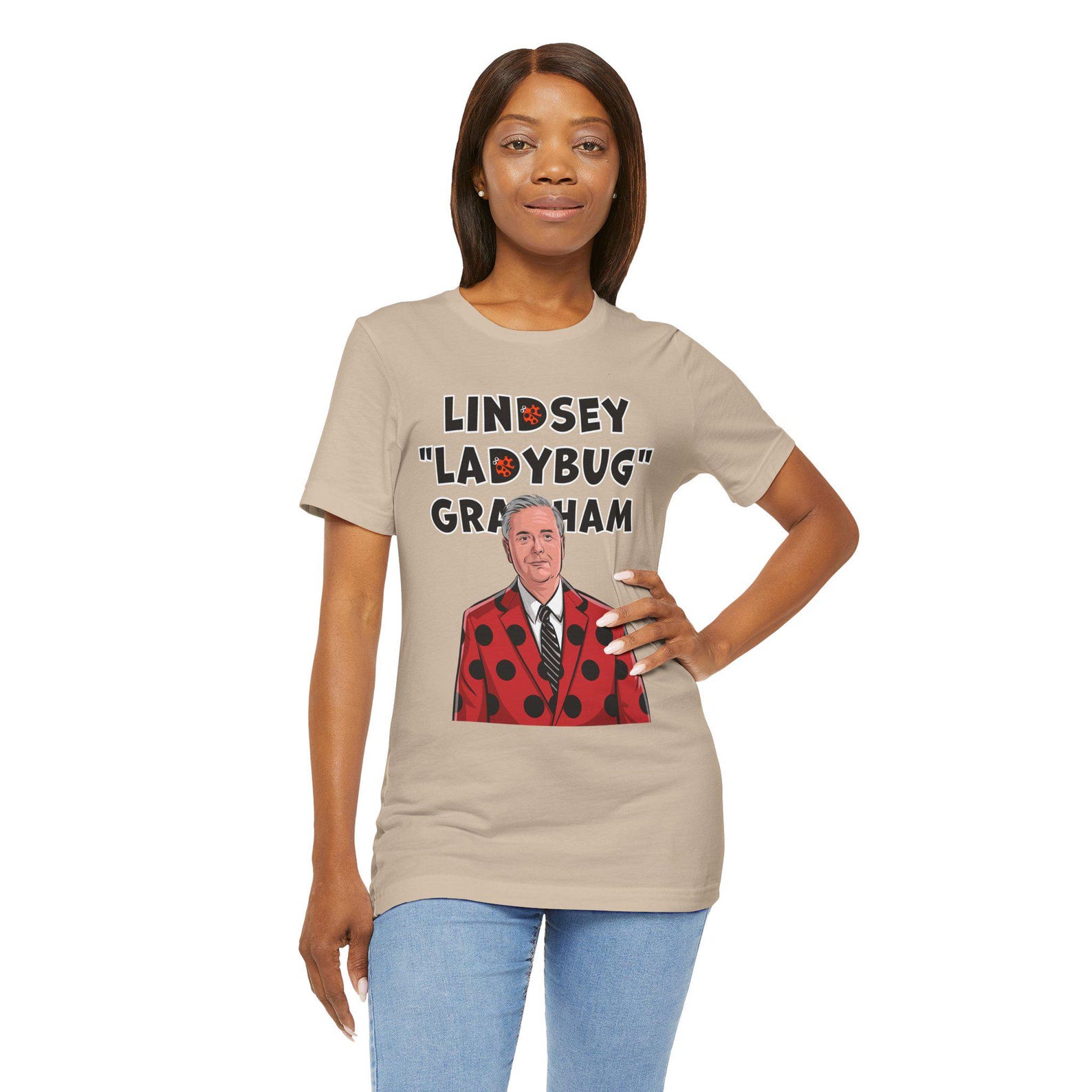 Lindsey "ladybug" Graham Satire T-shirt: Southern Gentleman Political ...