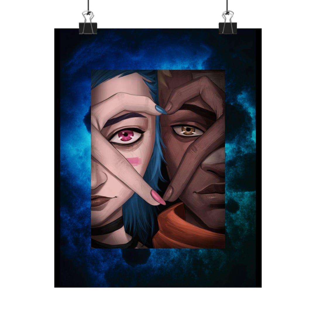 Arcane Blue Poster, Matte Vertical Posters for League of Legends Fans ...