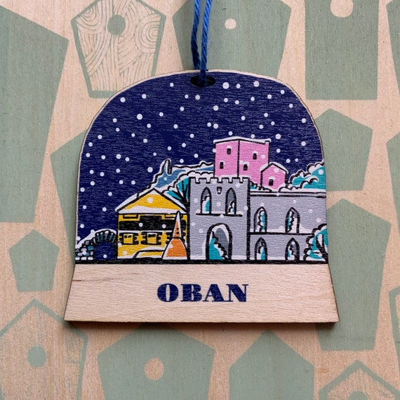 Oban Snow Globe Decoration - Etsy