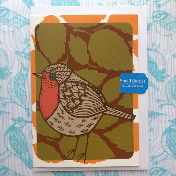 Robin Greetings Card | Etsy