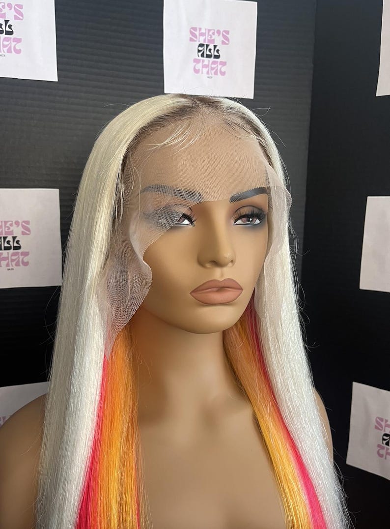 Nicki- Custom 100 % Human Hair Lace Front Wig - Etsy