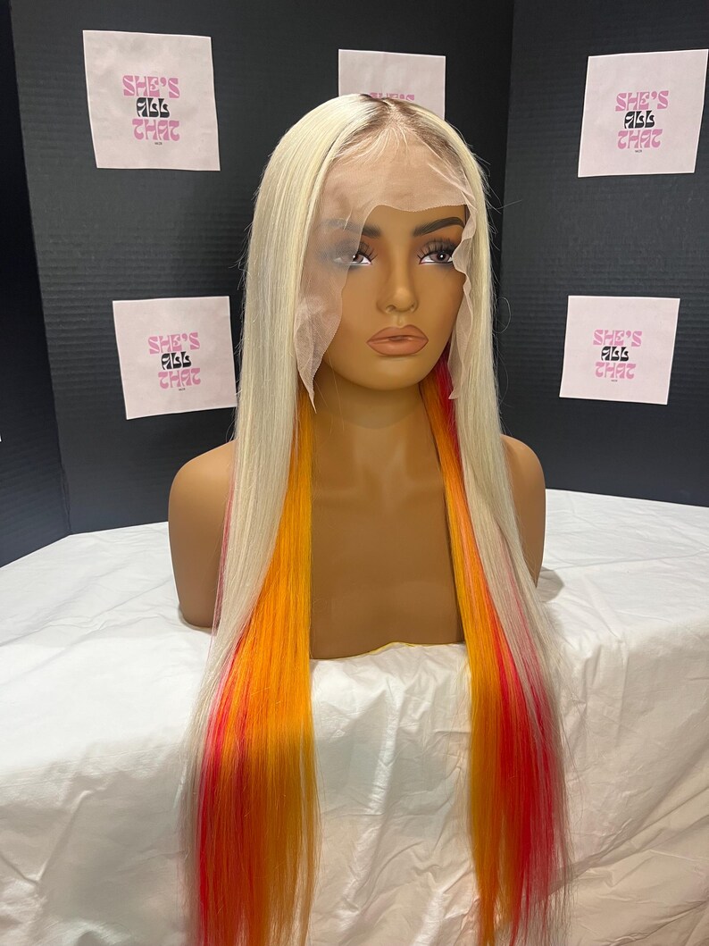 Nicki- Custom 100 % Human Hair Lace Front Wig - Etsy