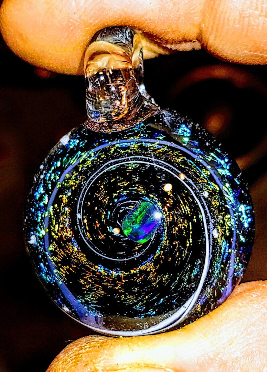 Memorial Glass With Opal Cremation Jewelry Remembrance - Etsy